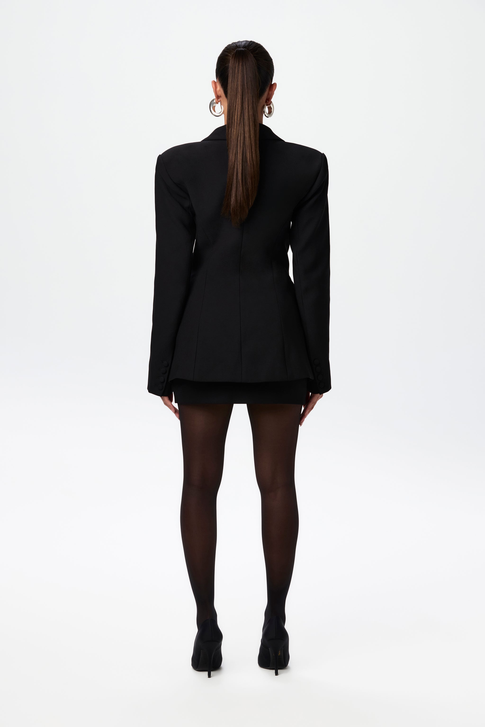 Suiting Power Shoulder Blazer – Naked Wardrobe